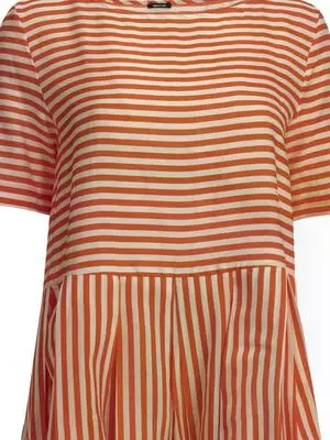Apuntob Striped Cotton Midi Dress
