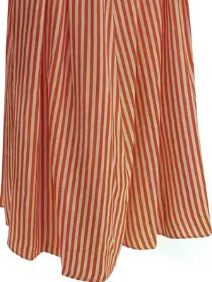 Apuntob Striped Cotton Midi Dress