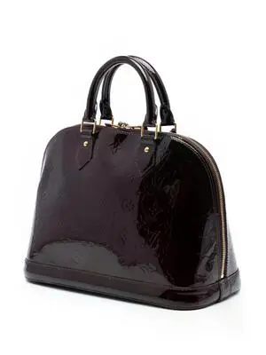 LOUIS VUITTON 2011 Monogram Vernis Alma Pm Handbag - Purple