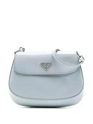 Prada 2000-2013 Mini Brushed Leather Cleo Flap Shoulder Bag