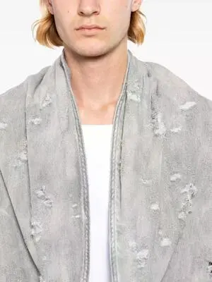 JULIUS Sleeveless Distressed Coat