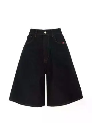 AMISH SUPPLIES Wide-leg Denim Shorts - Blue