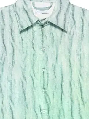 BONSAI Crinkled-effect Shirt Jacket