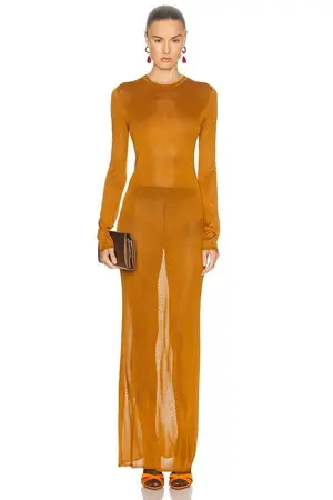 Saint Laurent Maxi Dress - Curcuma