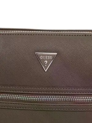 Guess Logo-plaque Zip Messenger Bag