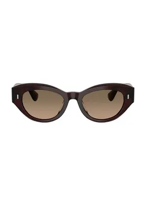 Oliver Spencer Lerrue Oval Sunglasses - Black