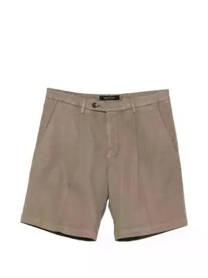 Michael Coal Pleated Shorts For Men