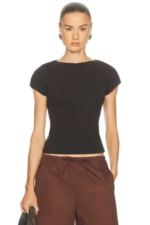 Citizens Of Humanity Baby Waffle Tee - Chocolate