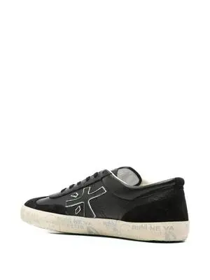 Premiata David Logo-patch Sneakers - Black