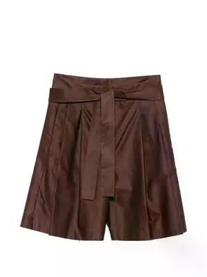 Dusan Belted Pleated Shorts