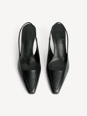 BY MALENE BIRGER Micho Leather Slingback Sandals