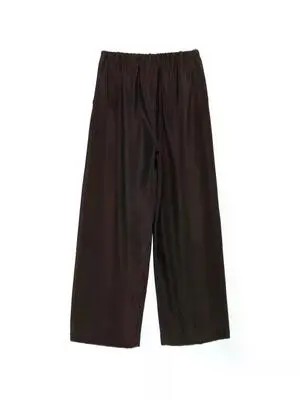 ALYSI Elastic-waist Trousers - Brown