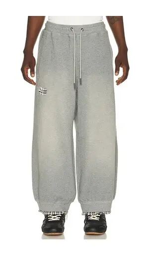 MADFRENZY Layered Sweatpants In . Also - Grey