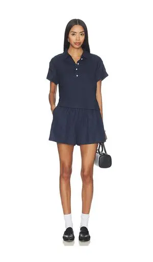 PERFECTWHITETEE Linen 1/4 Button Down Collared Tee
