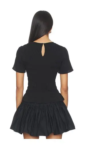 Sanctuary Better Together Smocked Top - Black