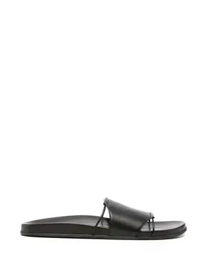 THE ROW Vivienne Leather Sandals - Brown