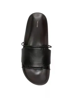 THE ROW Vivienne Leather Sandals - Brown
