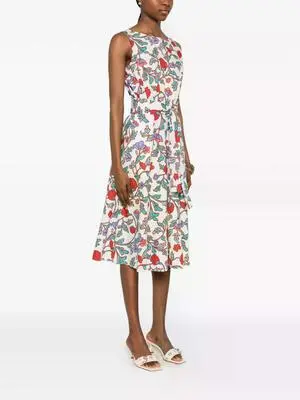 PENNYBLACK Floral-print Belted Midi Dress