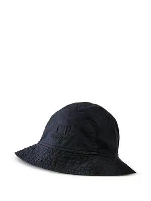 C.P. COMPANY Logo-embroidered Bucket Hat - Blue