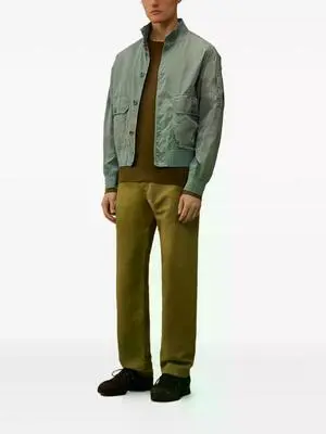 C.P. COMPANY Chrome-r Button Bomber Jacket - Blue