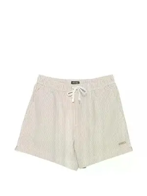 Zegna Striped Drawstring Swim Shorts - Neutrals