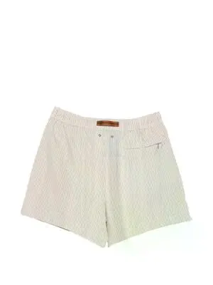 Zegna Striped Drawstring Swim Shorts - Neutrals