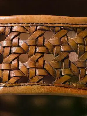 Miu Miu Woven Leather Lug Sole Sandals - Brown