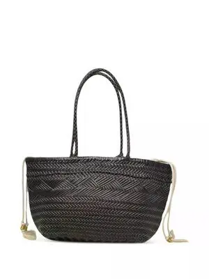 GIANNI CHIARINI Paloma Plaited Shoulder Bag - Brown
