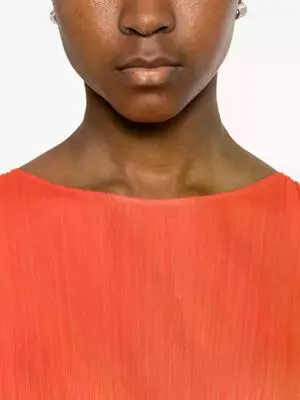 Issey Miyake Pleated Long-sleeve Top