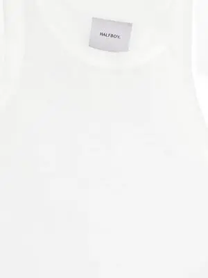 HALFBOY Sleeveless Top - White