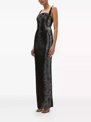 Rachel Gilbert Kaia Sequin Gown - Brown