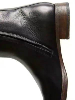 Acne Studios Leather Ankle Boots - Black