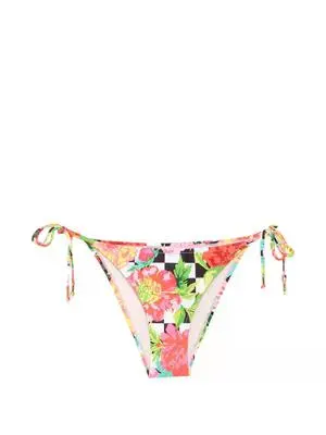 Moschino Floral-print Bikini Bottom - White
