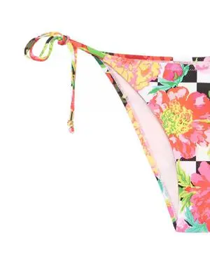 Moschino Floral-print Bikini Bottom - White