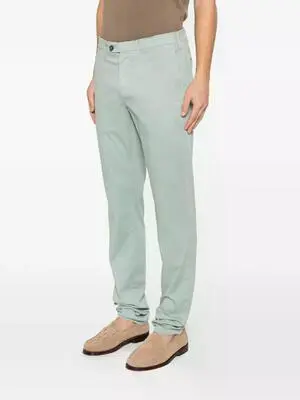 Canali Straight-leg Chino Trousers - Green