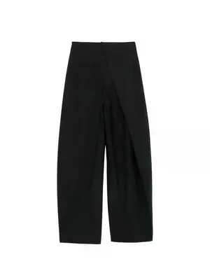 JUUN.J Pleated Wide-leg Trousers - Black