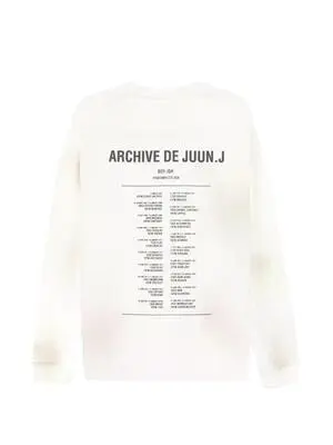 JUUN.J Logo-embroidered Long-sleeve Top