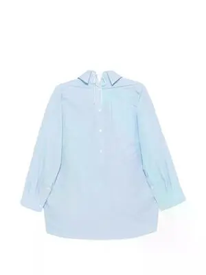 JUUN.J Lace-up Pinstripe Shirt