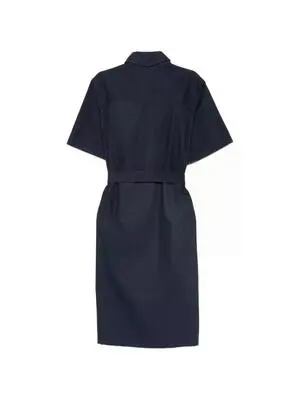 A.p.c. Belted Short-sleeve Shirt Dress