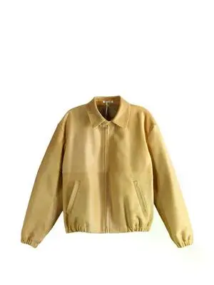 Auralee Zip-up Leather Jacket