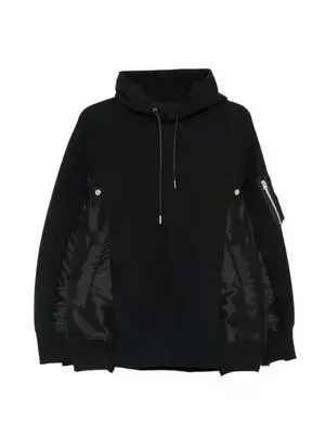 Sacai Ribbed Sweatshirts Hoodies For Women