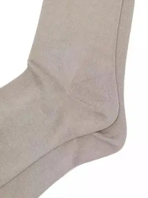Zegna Stripe-detail Ribbed-cuff Socks
