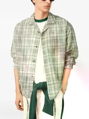 AMI Paris Boxy Cotton Checkered Shirt