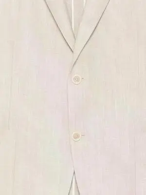 LARDINI Flower-pin Single-breasted Blazer - Neutrals