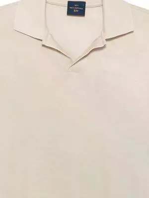 Paul & Shark X-soft Fine-knit Open-collar T-shirt - Neutrals