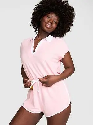 Alo Yoga Seamless Luxe Terry Cuddle Onesie - Black | Editorialist