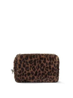 Pink Top-zip Makeup Bag - Print