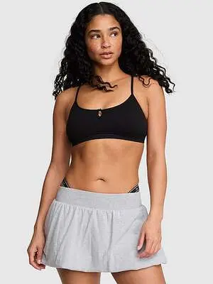Pink Anywear Low-scoop Racerback Bra - Black