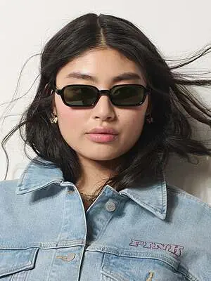 Pink Le Specs Pilferer Sunglasses - Black