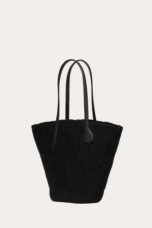 LIFFNER Straw Basket - Black